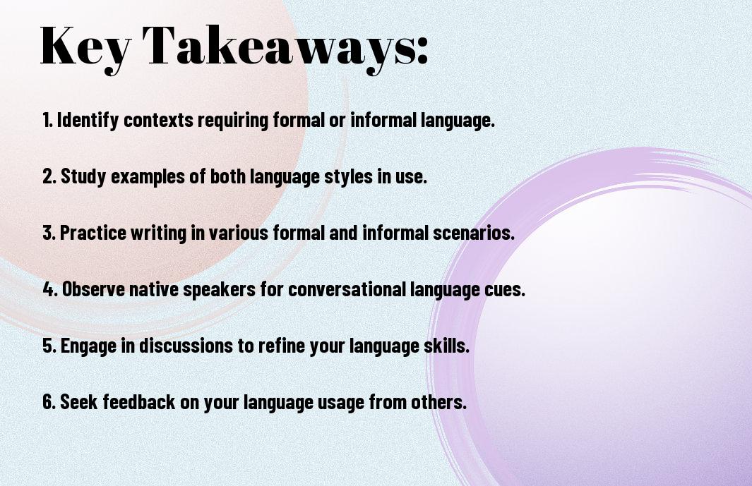 How to Learn Formal and Informal Language Styles - Jhere