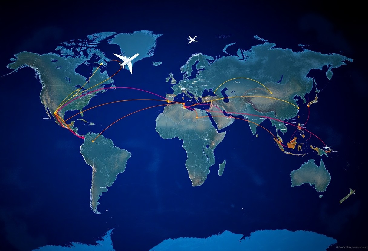 Airline Route Maps - Visuals and data on global routes operated by airlines