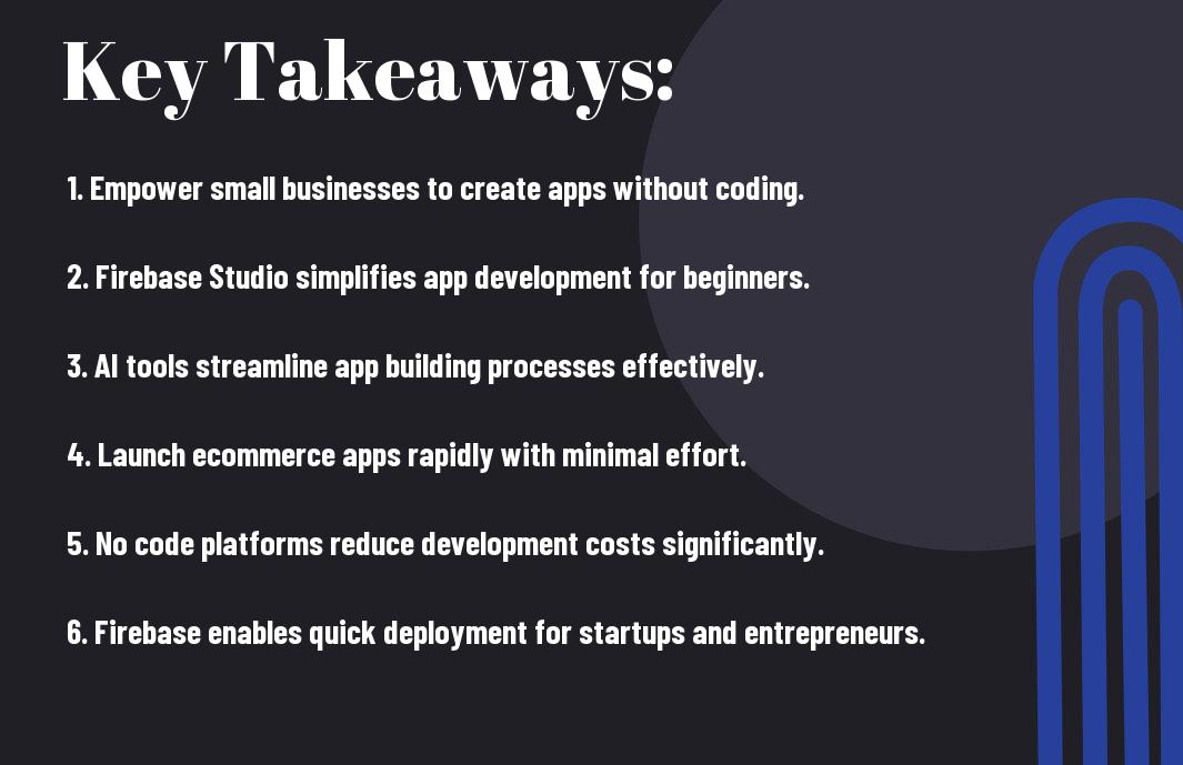 No Code, No Developer? No Problem! How Small Businesses Are Building Apps with Firebase Studio ...