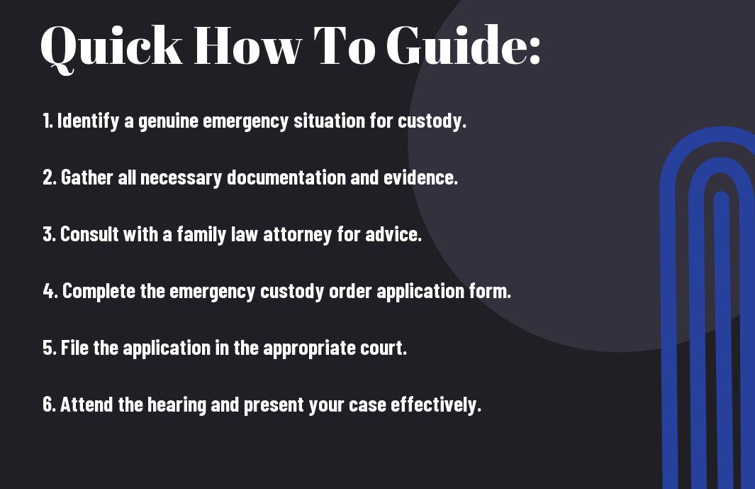 Emergency Custody Orders - When and How to File - Child Custody Lawyer ...