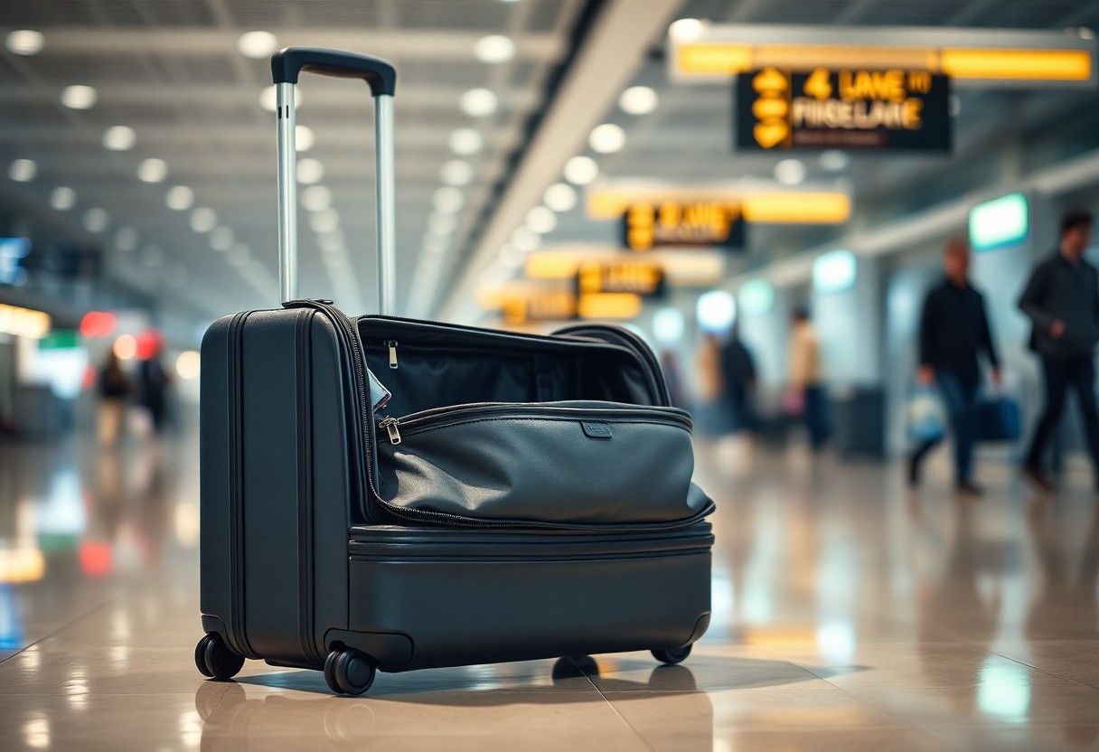 Hard-Shell Luggage with Expandable Features