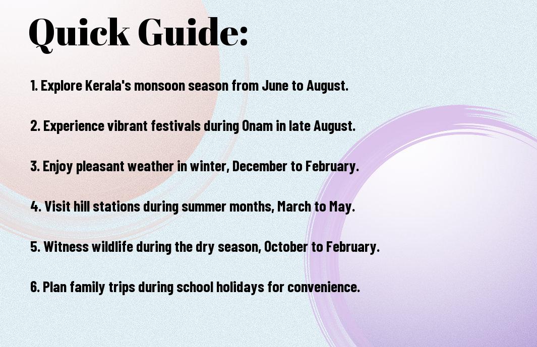 Best Time to Visit Kerala - A Seasonal Guide - Travel and View