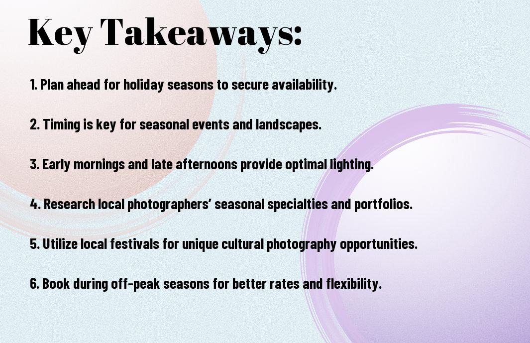 Seasonal Photography Tips - When To Book A Local Photographer For ...