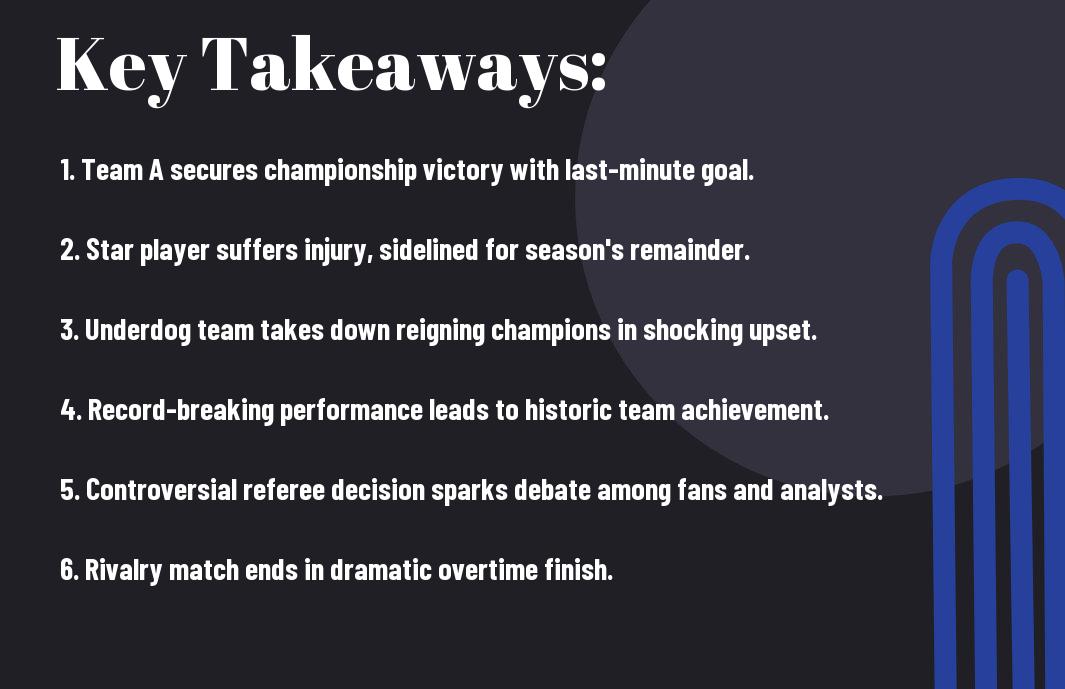 Sports Highlights – Major Wins and Losses This Season – Feet in Two Worlds