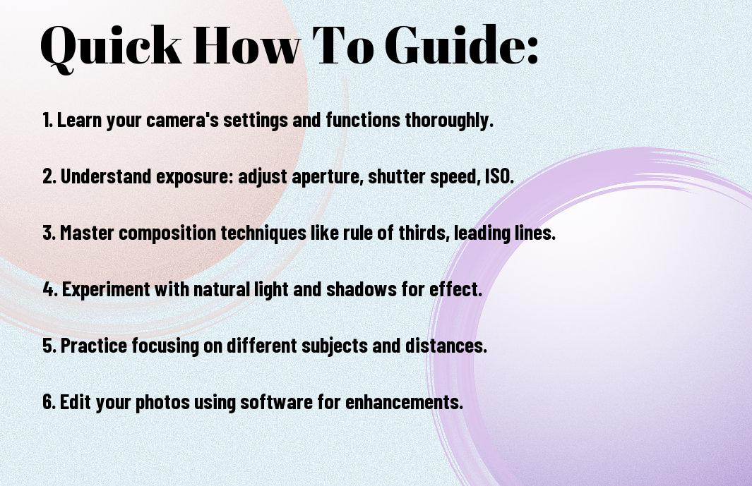 Step-by-Step How-To For Essential Photography Basics - Photography ...