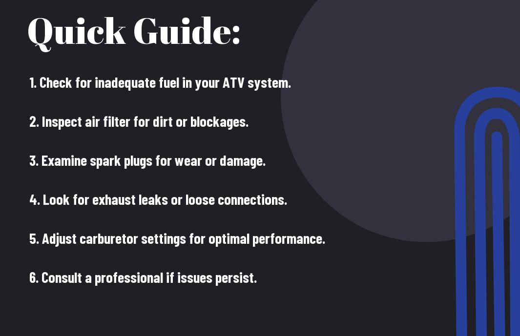Why does my ATV backfire? Causes and fixes - ATV FAQ